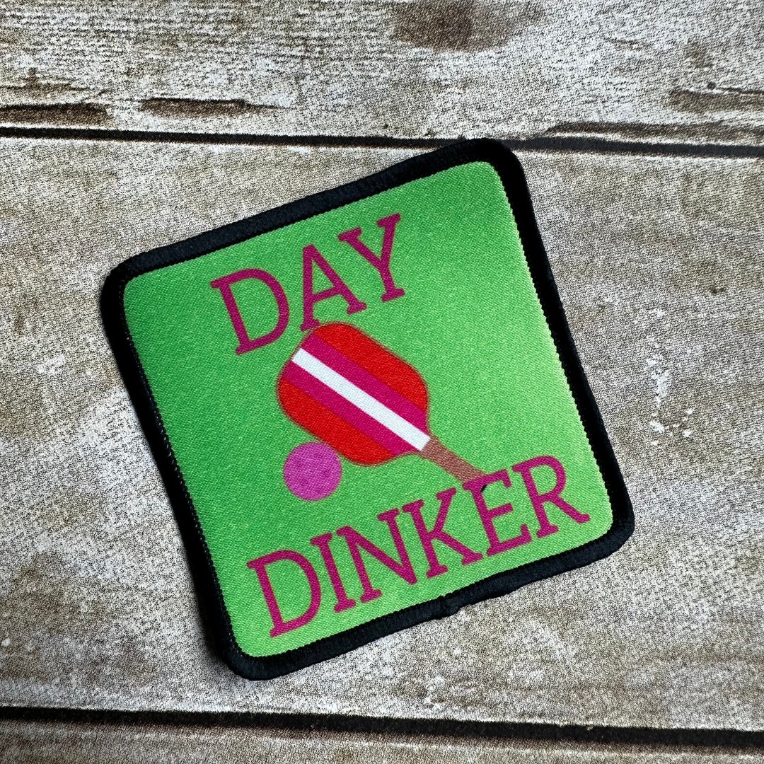 Day Dinker Pickleball Square Patch - Etsy