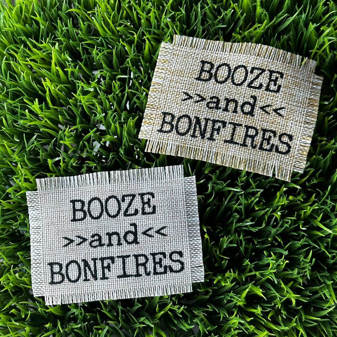 Booze and Bonfires Hat Patch - Etsy