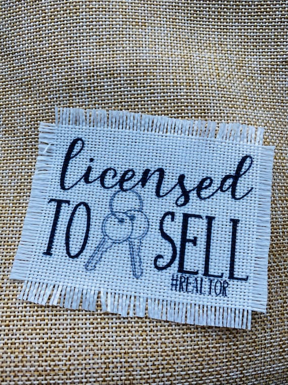 Licensed to sell Realtor hat patch | Etsy