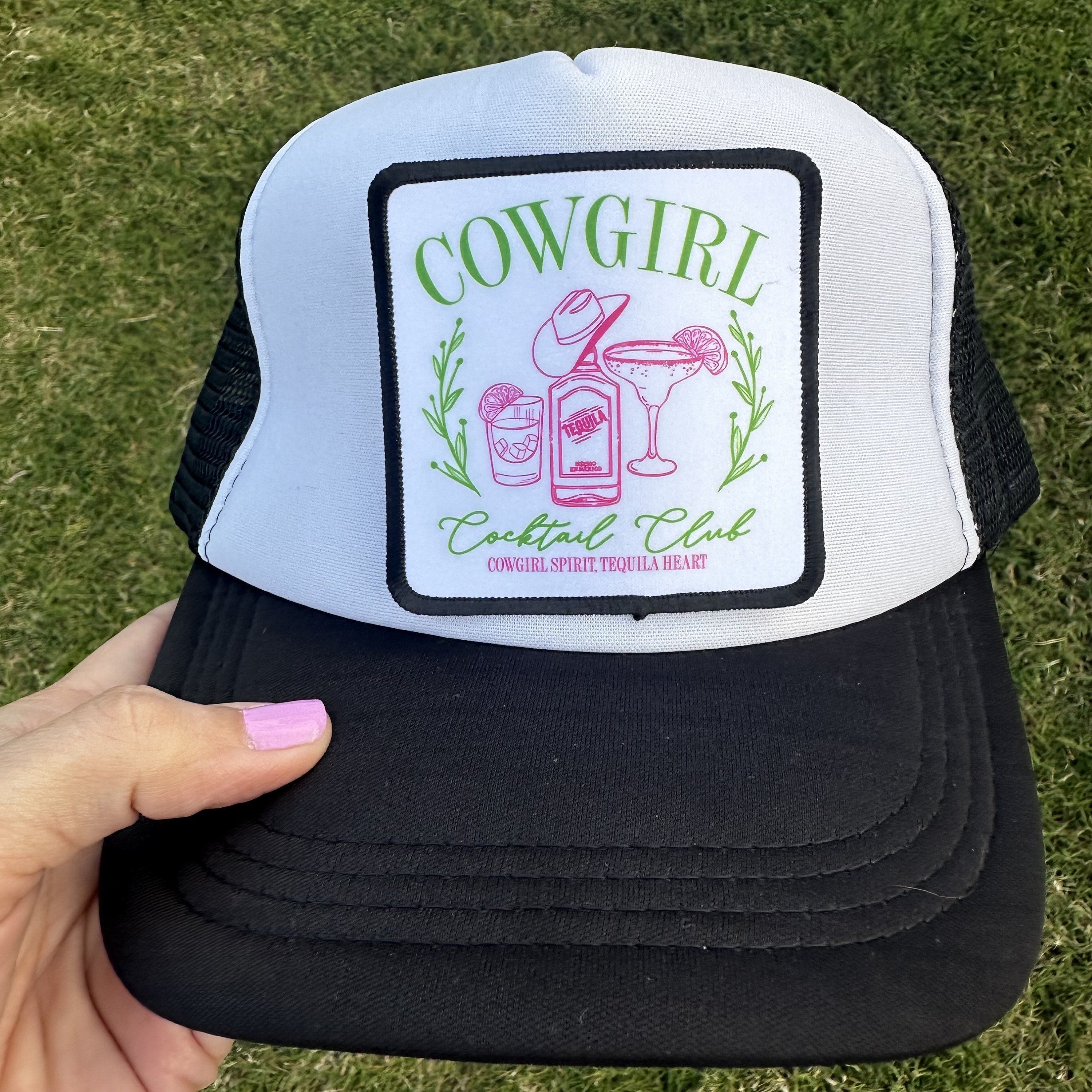 Cowgirl Cocktail Club Patch With Black Border - Etsy