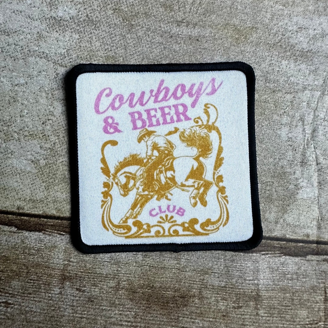 Cowboys and Beer Club Patch With Black Border - Etsy