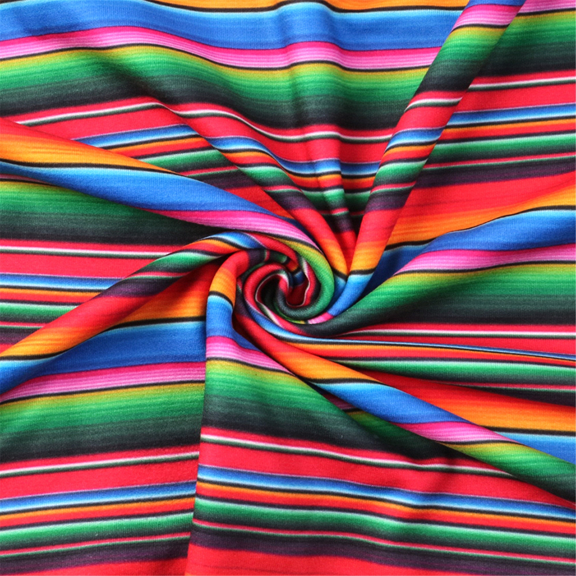 Serape Print Double Brushed Poly-Stretch Fabric Double Brushed | Etsy