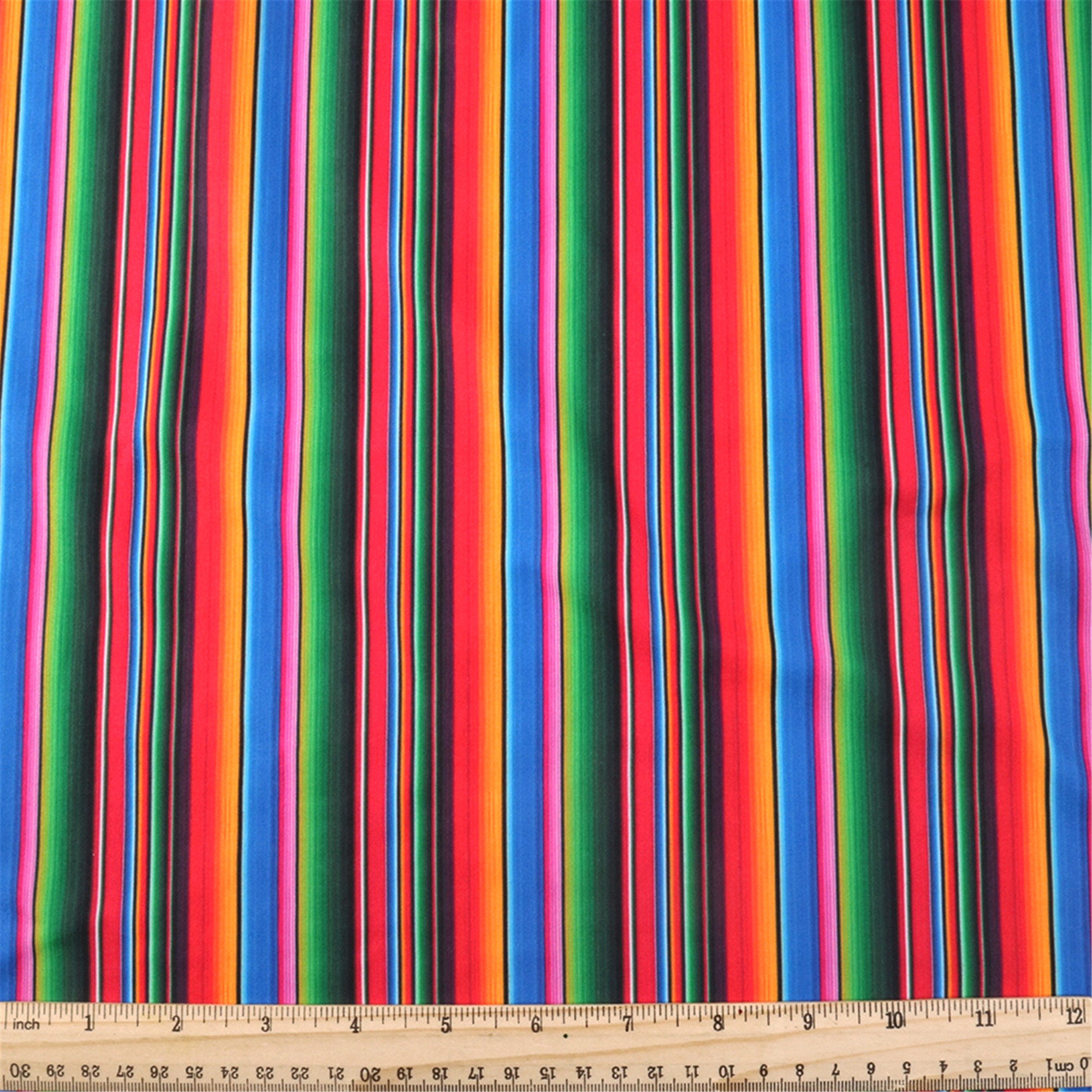 Serape Print Double Brushed Poly-Stretch Fabric Double Brushed | Etsy