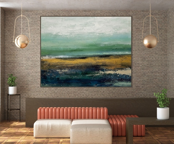Large Abstract Art Office Decor Original Modern Wall Art - Etsy UK