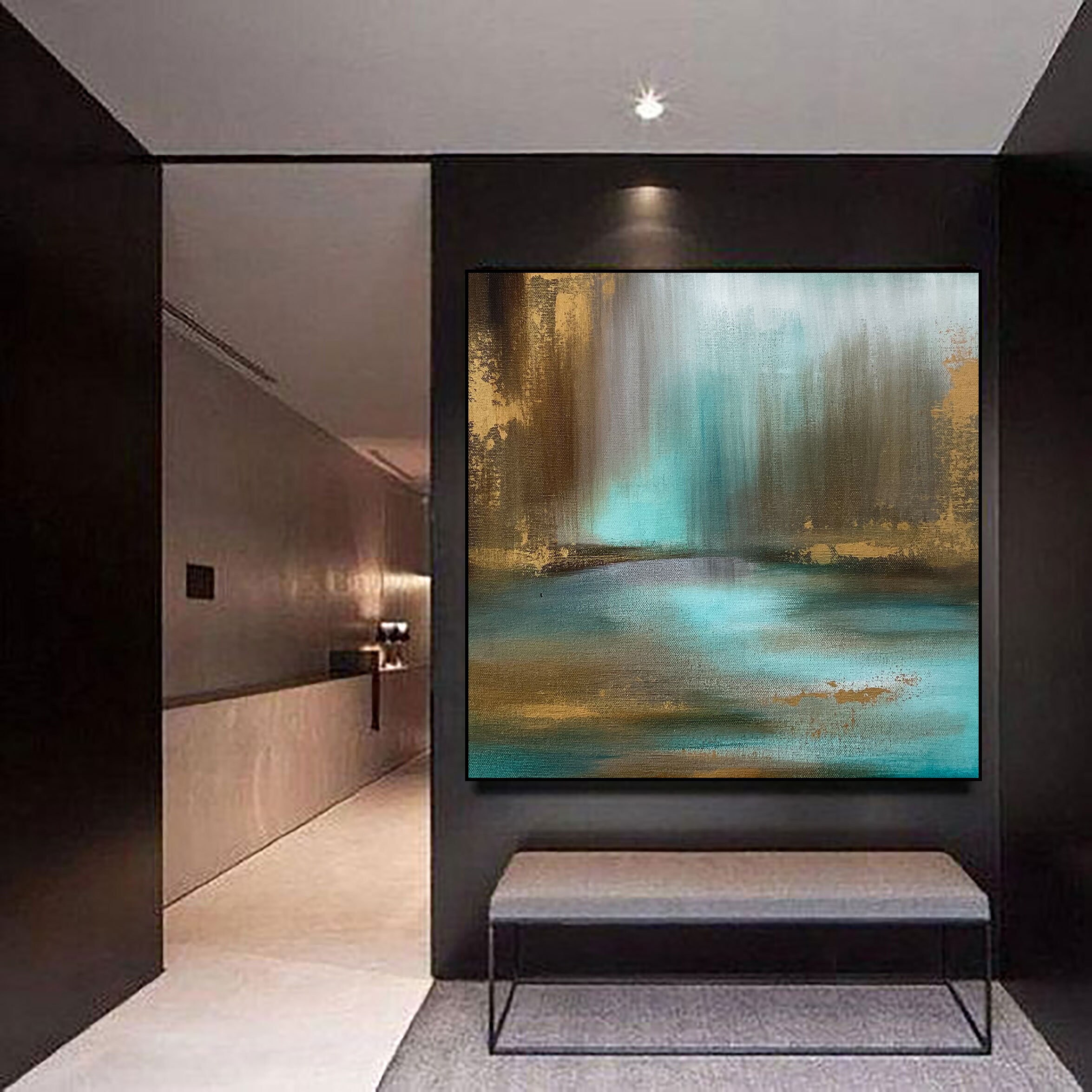 Large Abstract Painting Large Abstract Painting on Canvas - Etsy UK