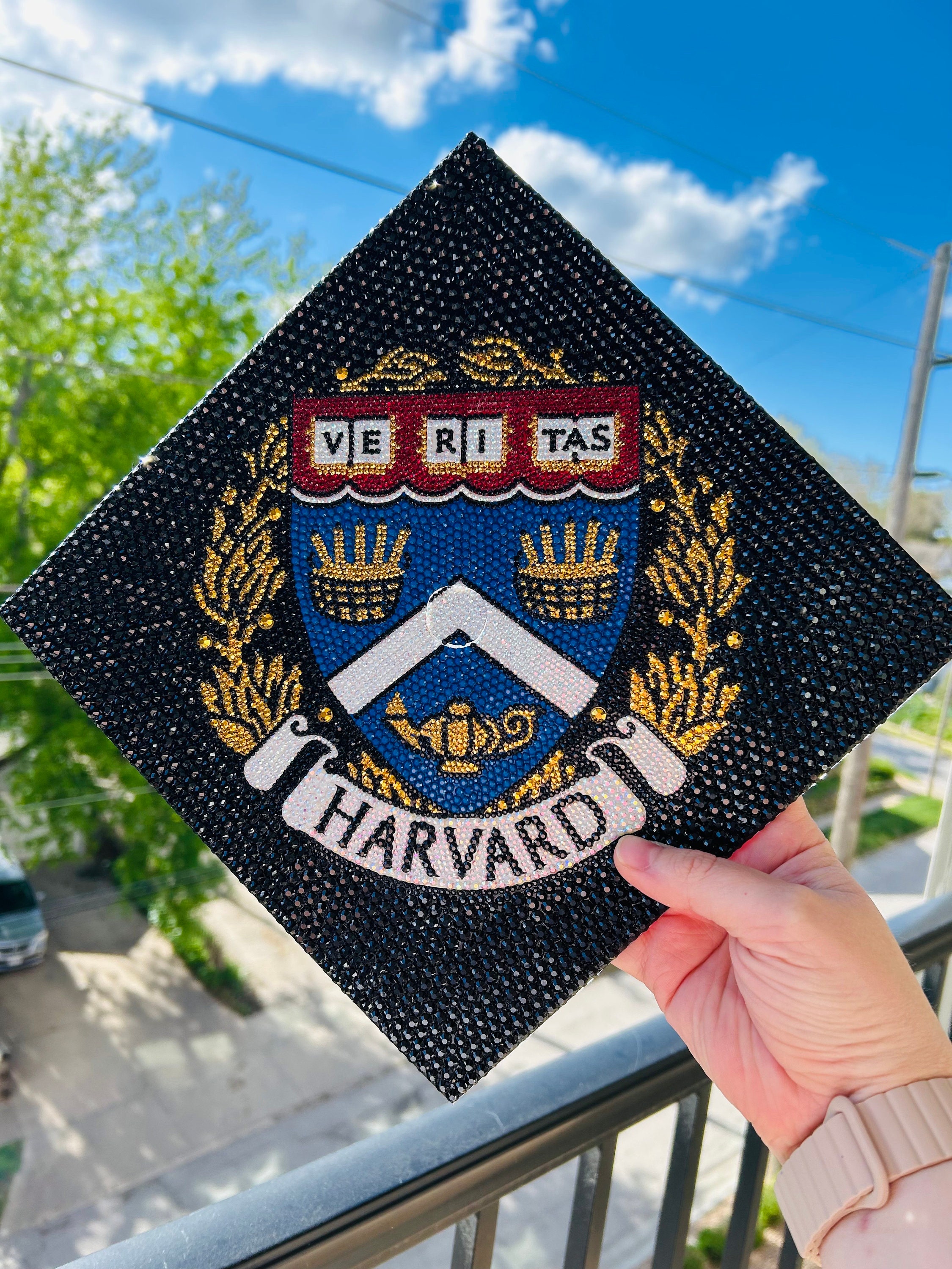 Custom Rhinestone Graduation Hat - Etsy