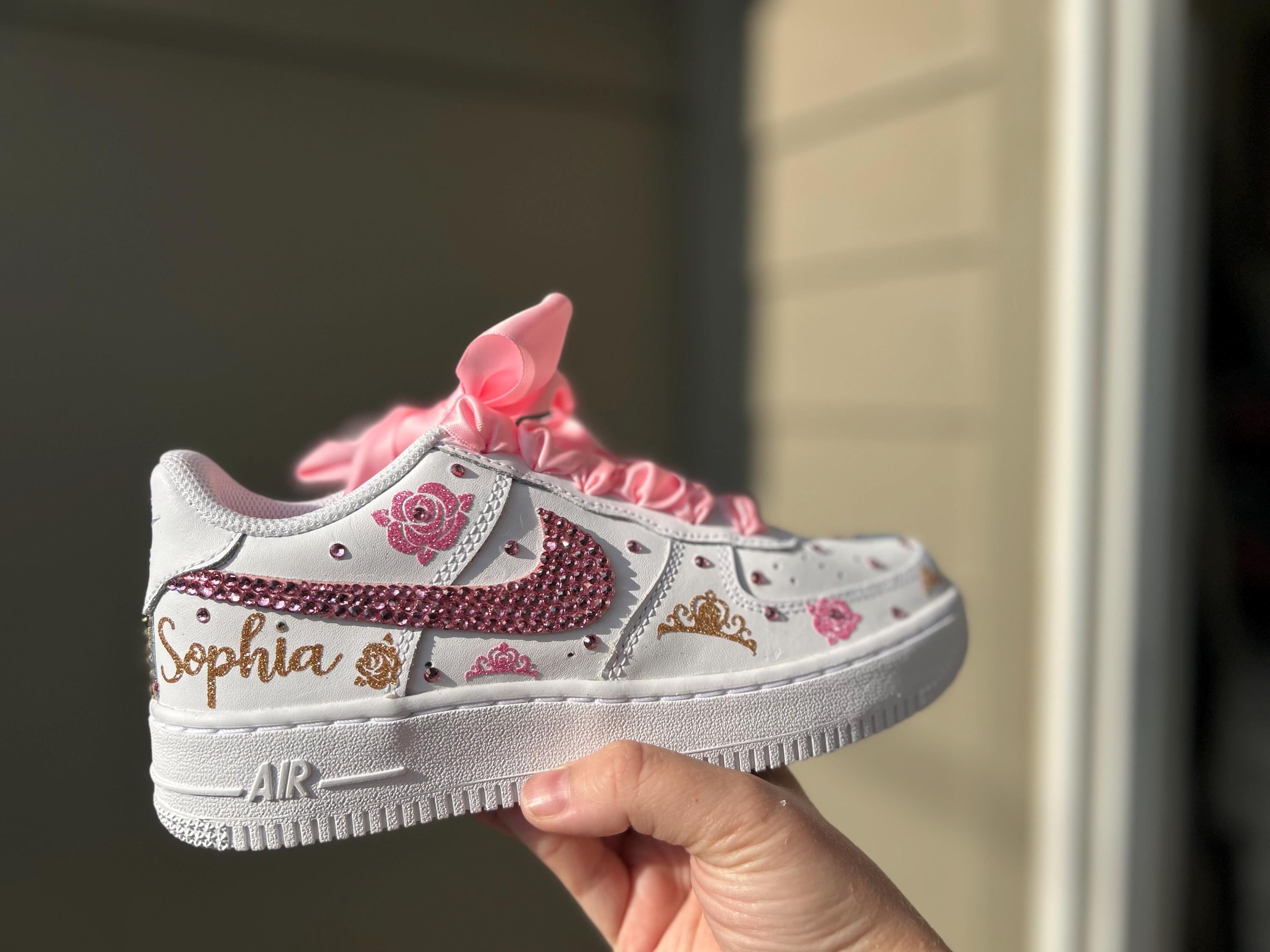 Custom Nike Air Force 1's Quinceañera, Sweet 16, Weddings, Etc. - Etsy