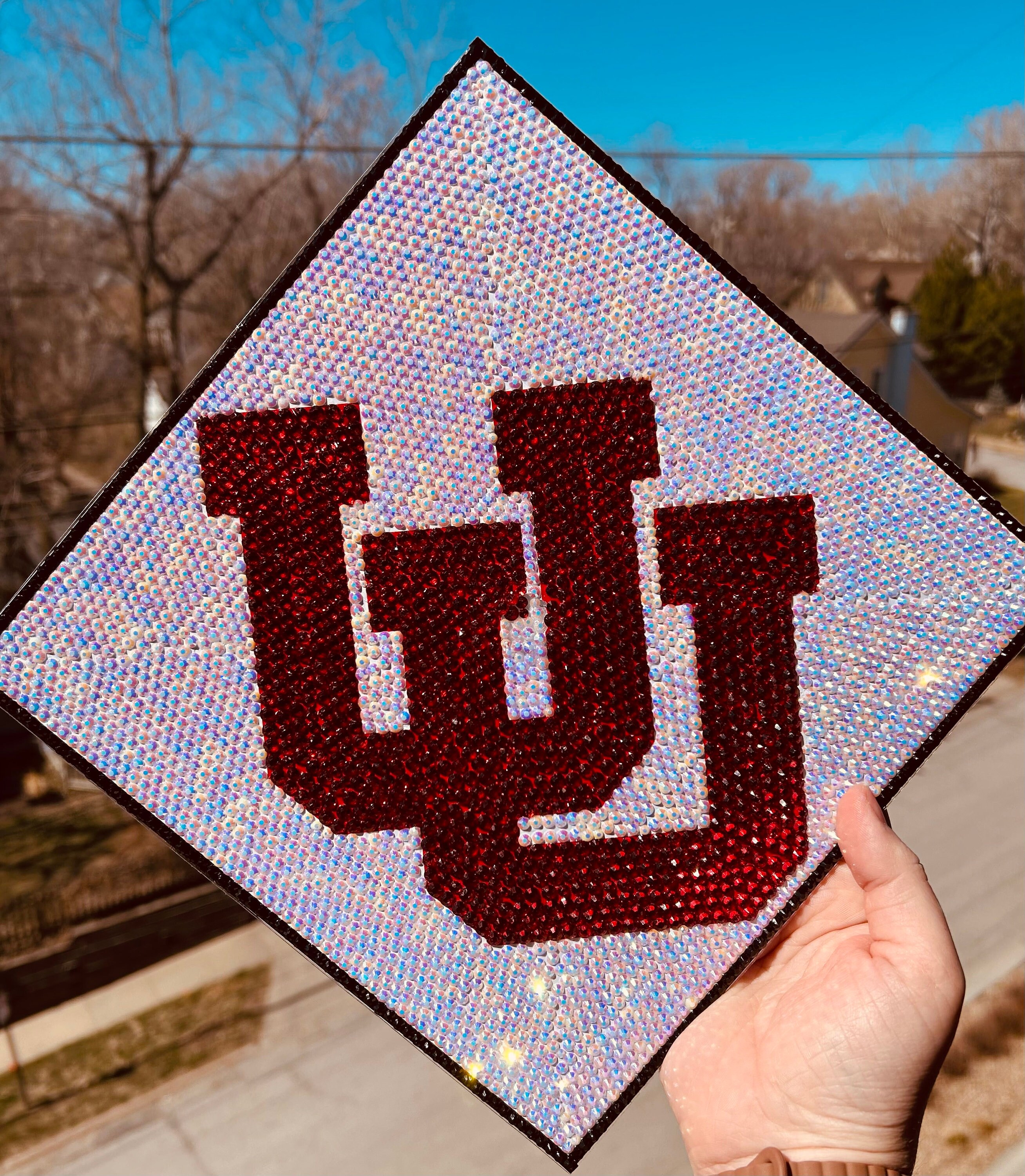 Custom Rhinestone Graduation Hat - Etsy