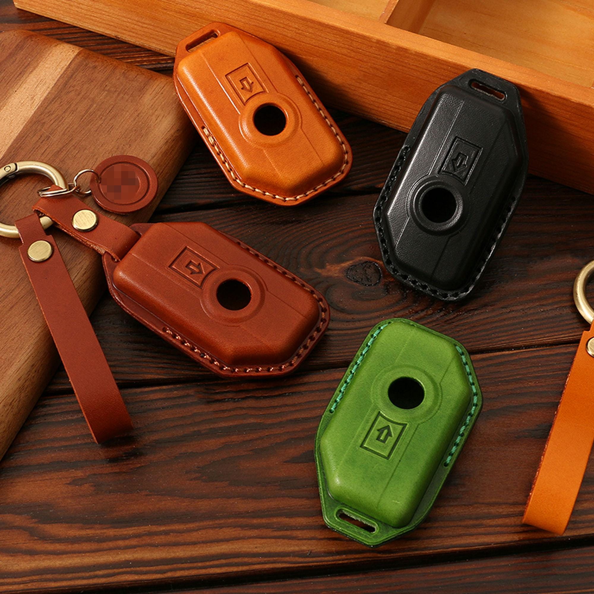 Handmade Leather Key Fob Case: BMW Motorcycle Protector - Etsy