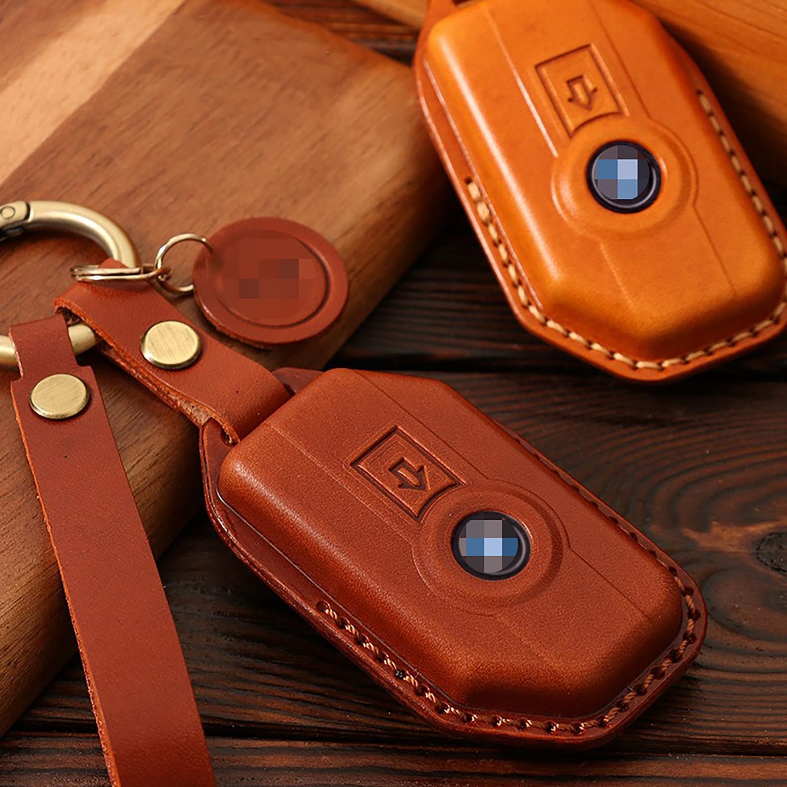 Handmade Leather Key Fob Case: BMW Motorcycle Protector - Etsy