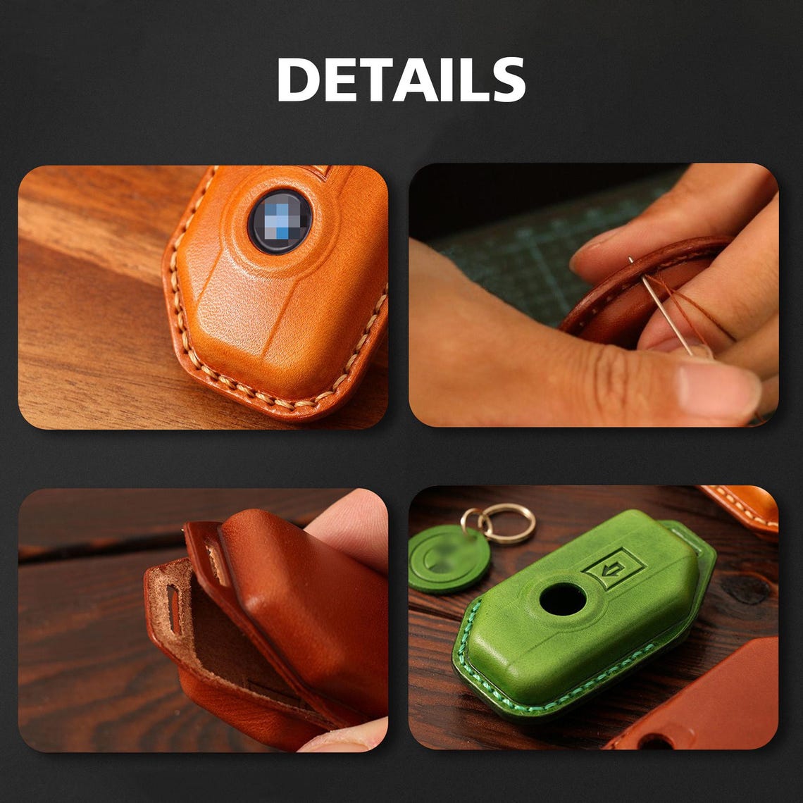 Handmade Leather Key Fob Case: BMW Motorcycle Protector - Etsy