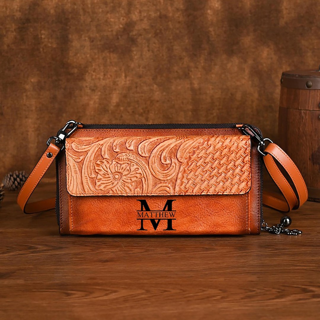 Leather Crossbody Phone Wallet, Large Capacity Women’s Wallet With ...