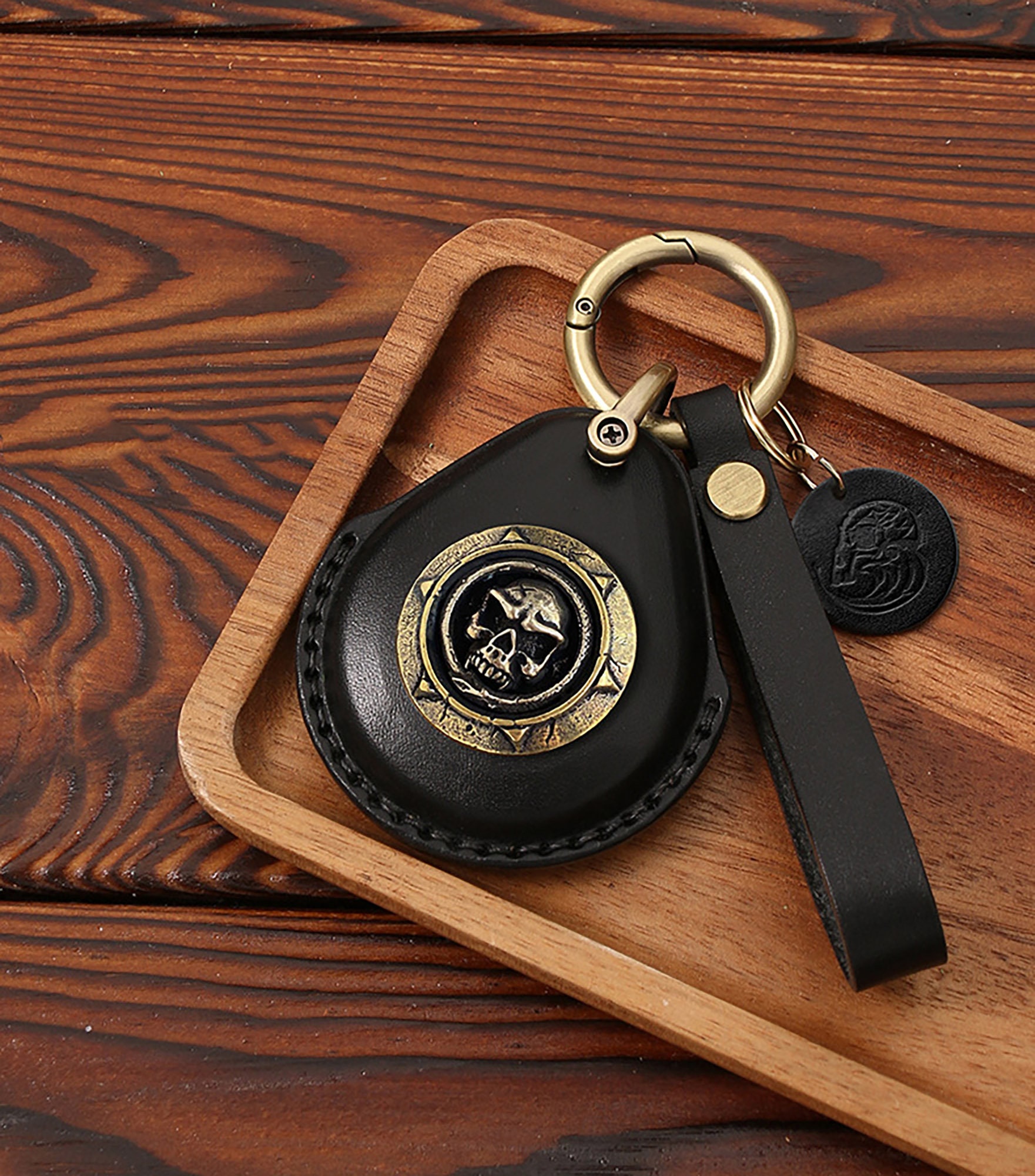 Leather Key Fob Covers Harley Models Sportster Street VRSC Softail ...