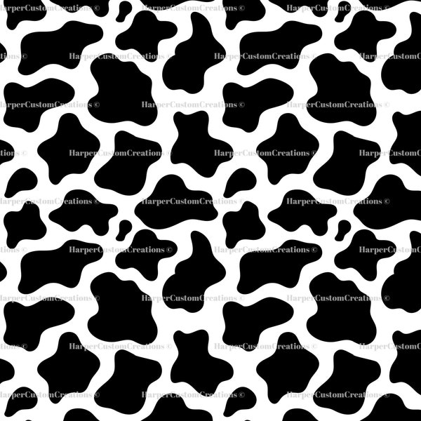 Cow Print Pattern - Etsy