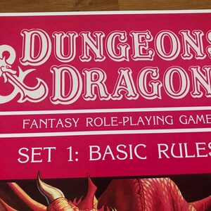 Dungeons & Dragons Set 1 Basic Rules A2 Poster - Etsy UK