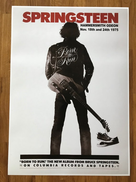 Bruce Springsteen Born To Run Poster