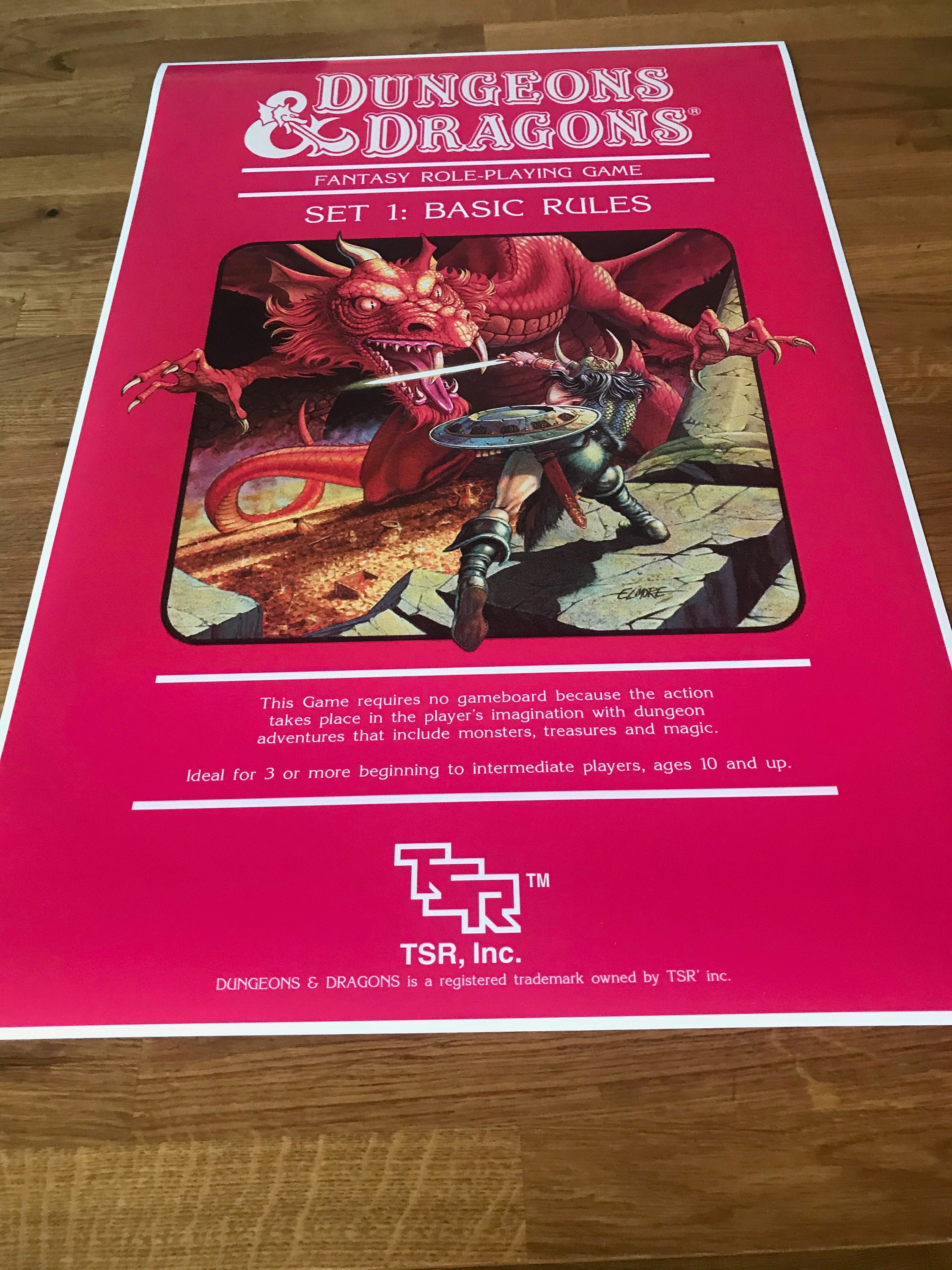 Dungeons & Dragons Set 1 Basic Rules A2 Poster - Etsy