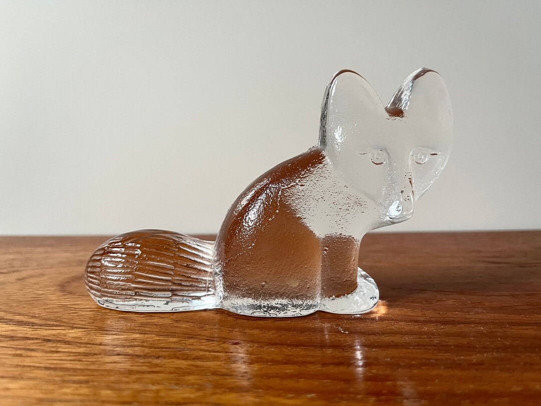 Lisa Larson Glass Fox Full Lead Crystal Figurine animals in Freedom ...