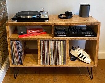 Media Sideboard Vinyl Storage / Record Player Stand - Etsy UK