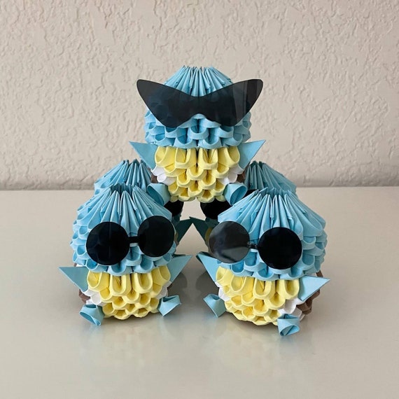 3d Origami Squirtle 3D Origami Togepi Pokemon Etsy