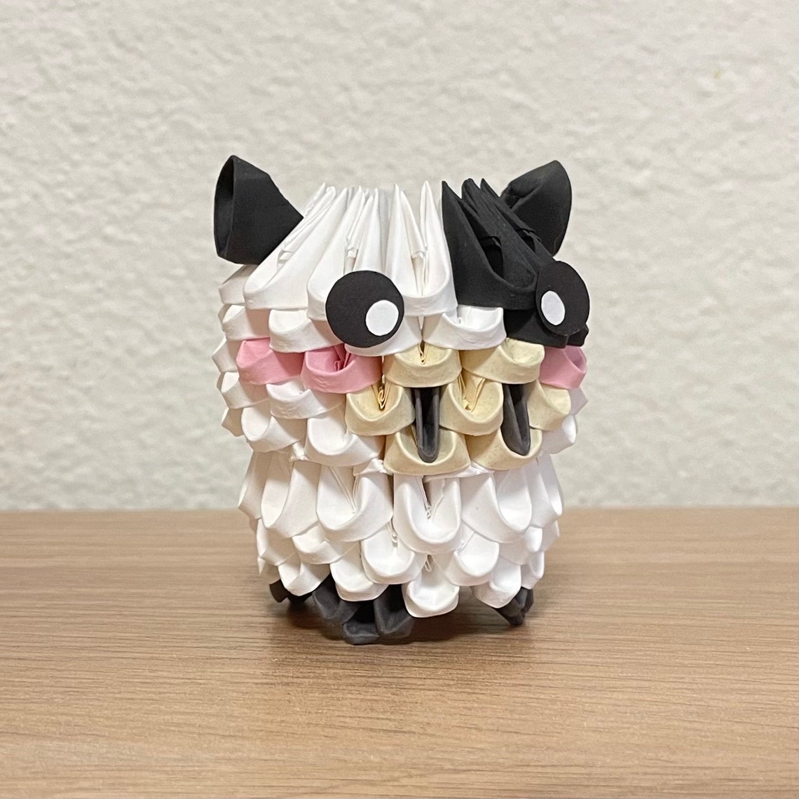 3D Origami Cow Figure - Etsy