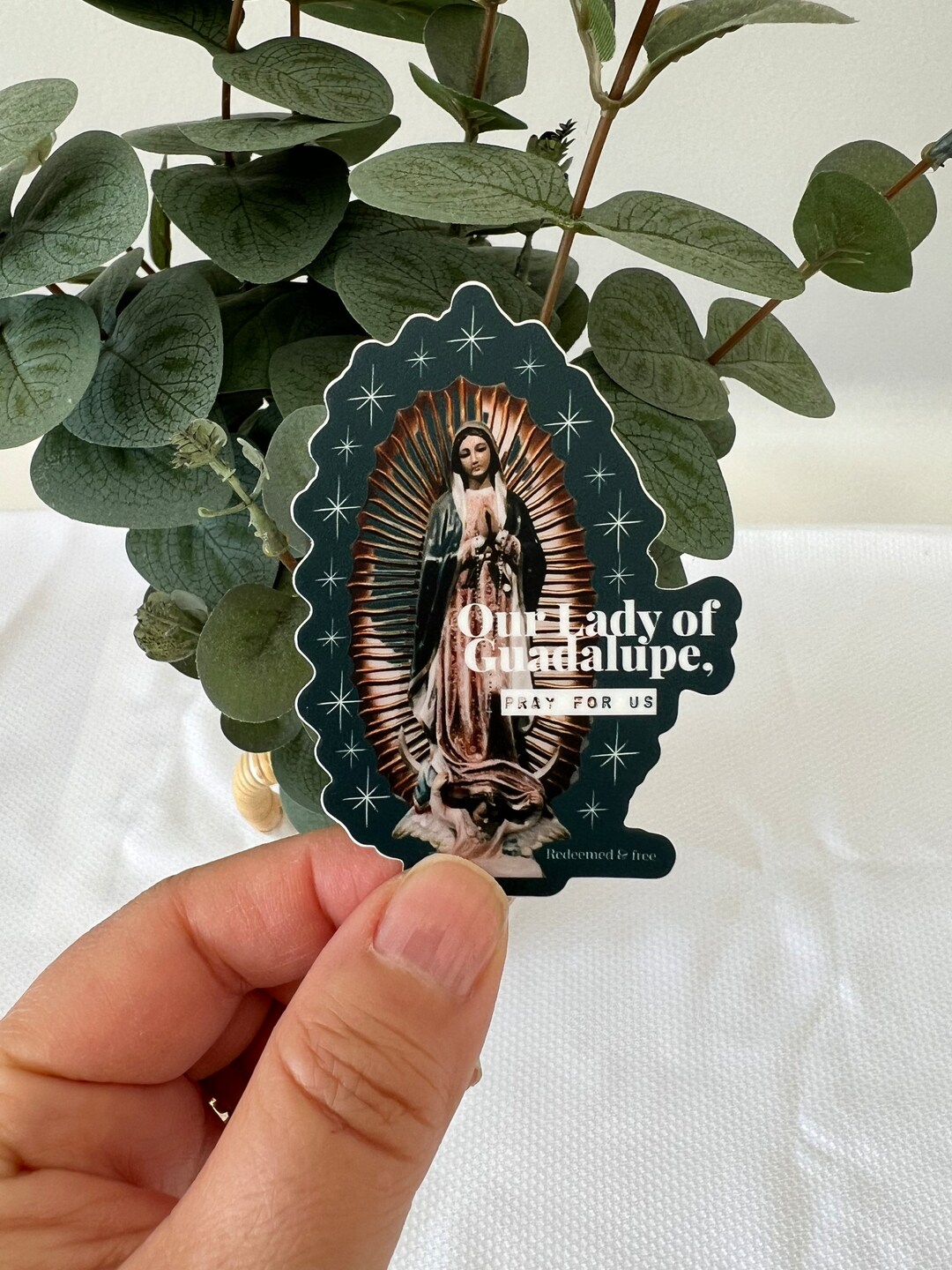Our Lady of Guadalupe Sticker Our Lady Sticker Rosary - Etsy