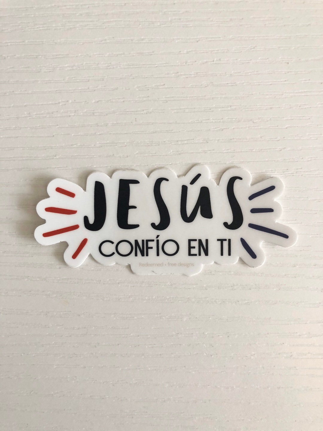 Jesús Confió En Ti Vinyl Sticker Catholic Sticker Jesus - Etsy