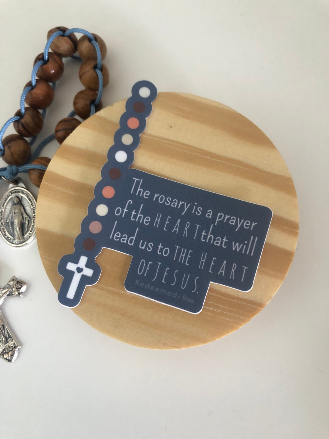 Rosary Sticker, Catholic Sticker, Our Lady Sticker, Jesus Sticker ...