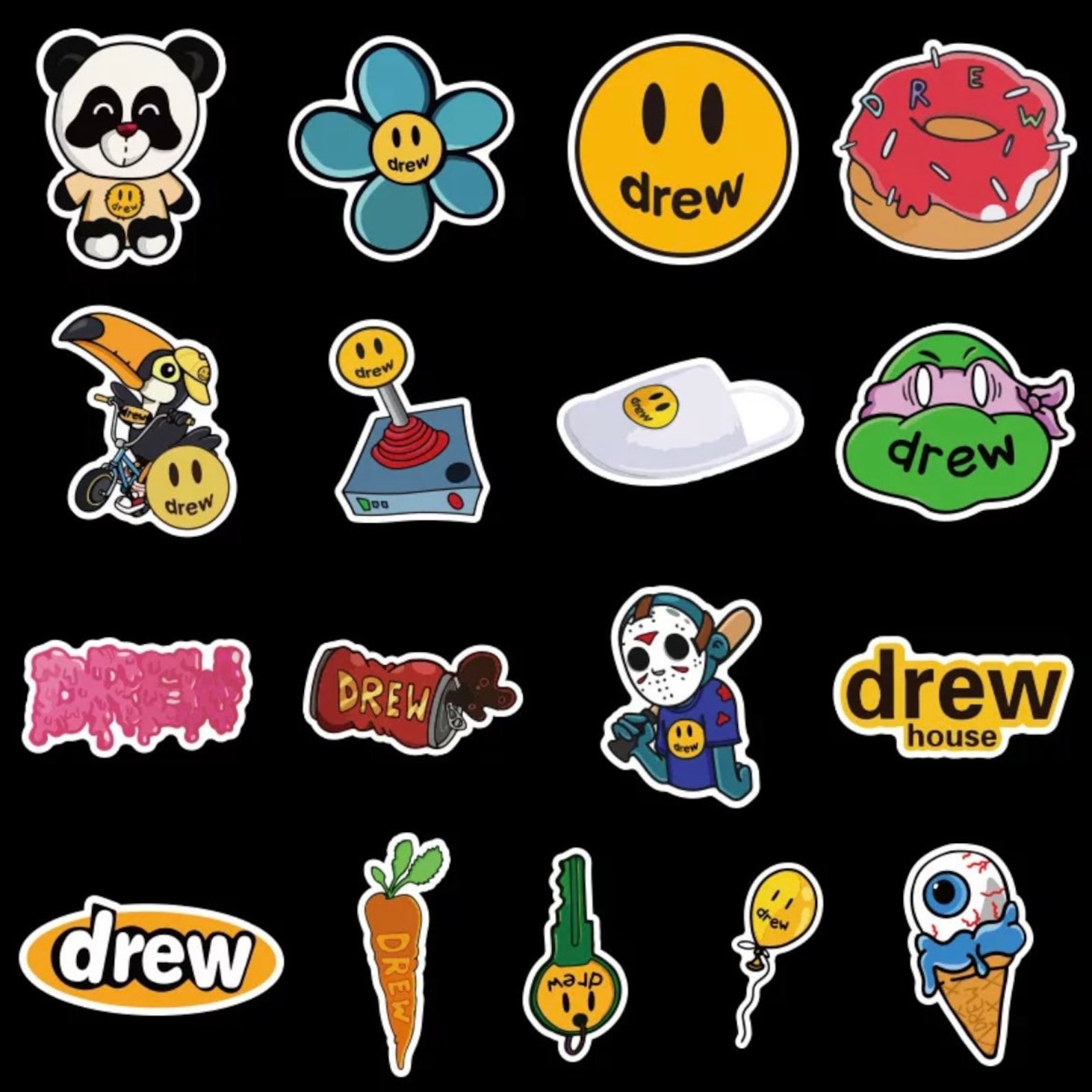 Drew House stickers // Justin Bieber stickers | Etsy