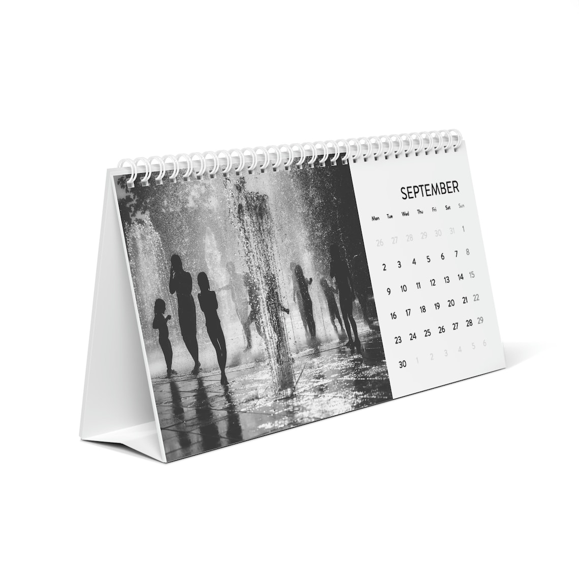 Desk Calendar 2024 Grid - Etsy