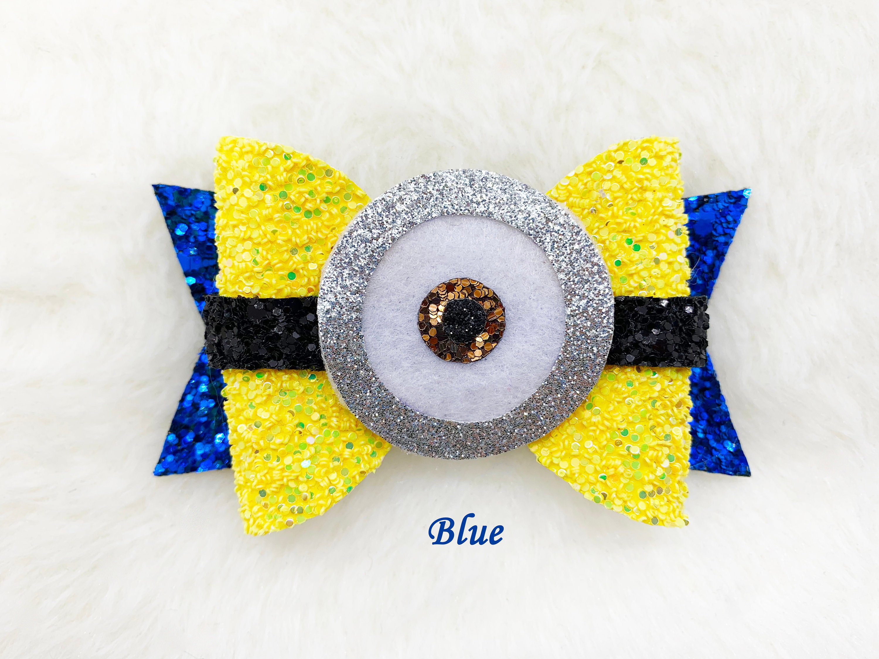Minions Inspired Hair Bow Despicable Me Minions Bow Pink - Etsy