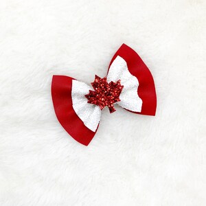 Canada Day Hair Bow | Maple Leaf Canada Day Baby Headband | Canadian ...