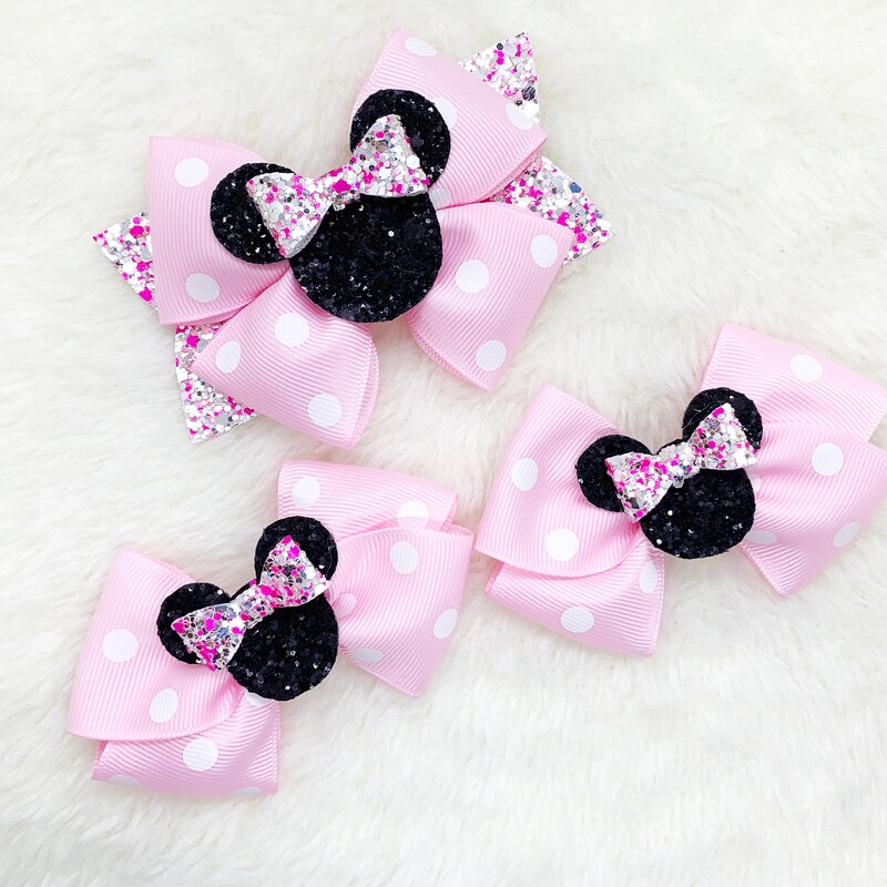 Sparkle Minnie Bow - Etsy