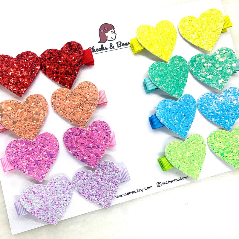 Red Heart Clip - Etsy