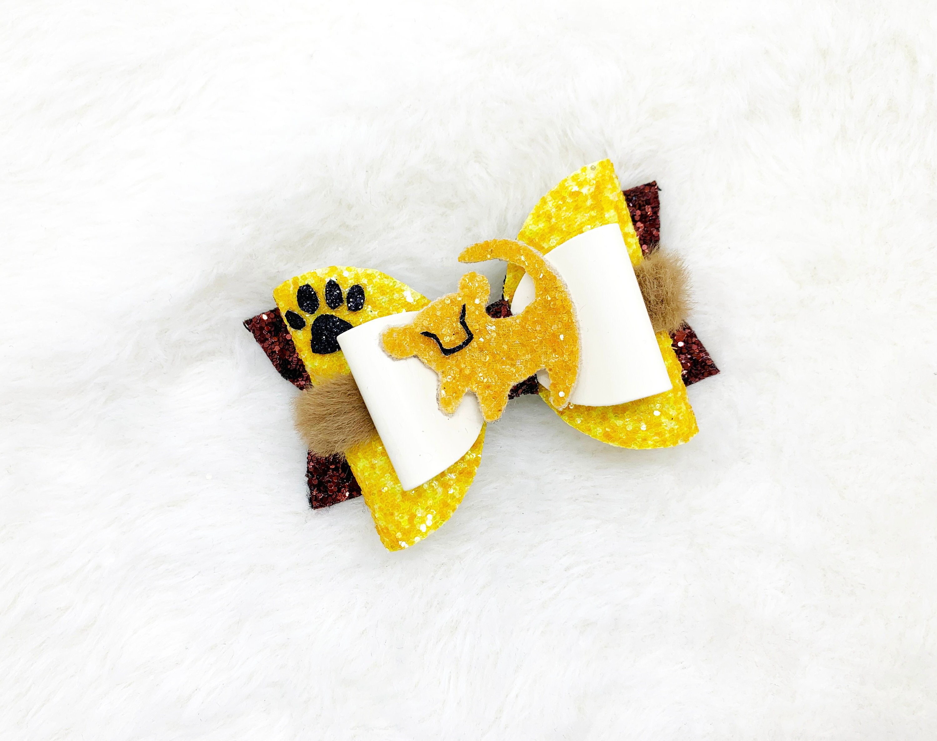 The Lion King Simba Inspired Hair Bow Lion King Hair Bow - Etsy