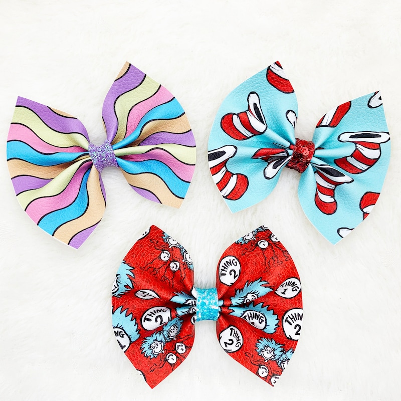 Thing 2 Hair Bow - Etsy