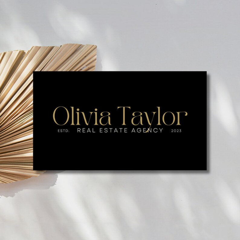 Business Card for Real Estate, Business Branding, Business Card Design ...