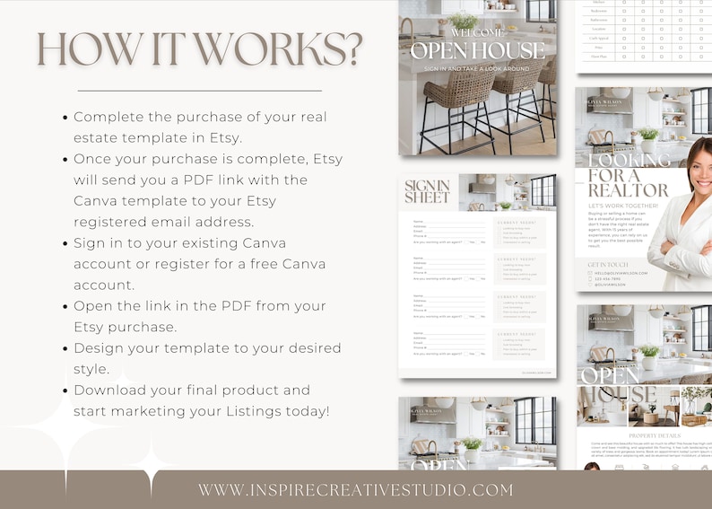 Open House Bundle, Real Estate Flyer, Feedback Form, Open House Sign in ...