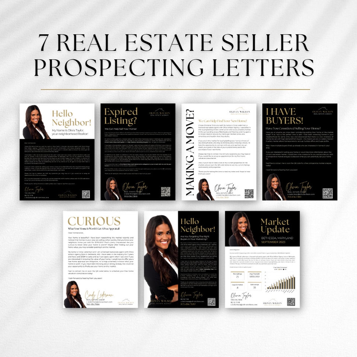 Real Estate Marketing Letter Bundle, Agent Intro Letter, I Have Buyers Letter, Farming Letters ...