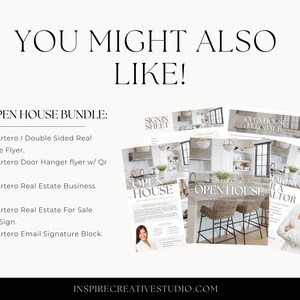 Open House Flyer, Real Estate Flyer, Editable Canva Template, Real ...