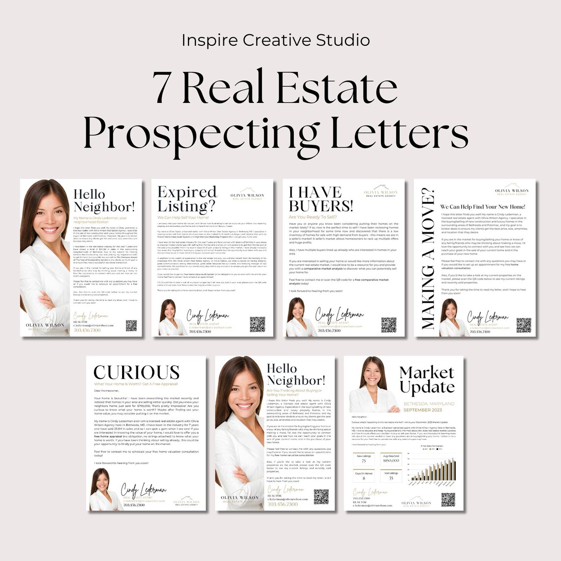 Real Estate Farming Letters, Agent Mailers, Agent Introduction Flyer ...