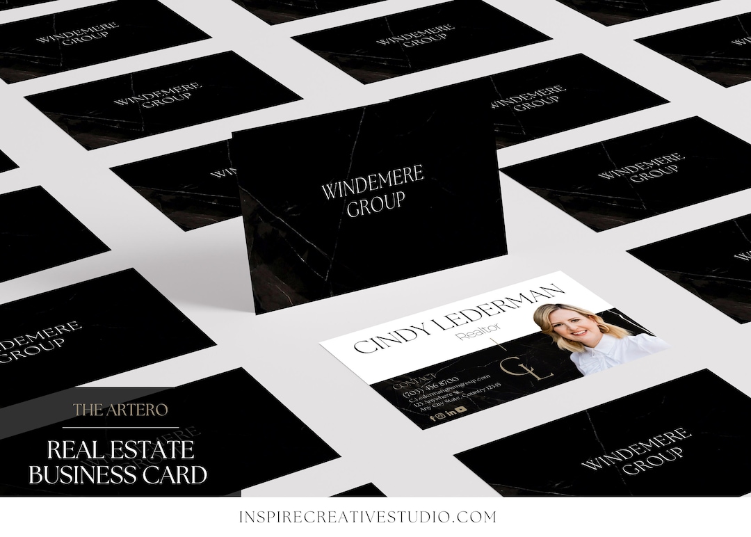 Real Estate Business Card, Luxury Real Estate Agent Marketing, Realtor ...