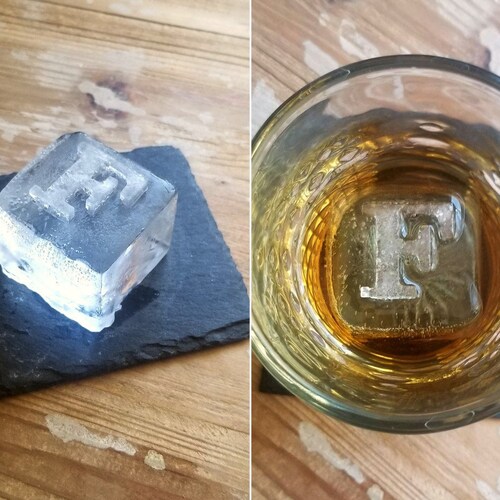 Personalized Whiskey Ice Mold Monogram Ice Cube Mold Custom - Etsy