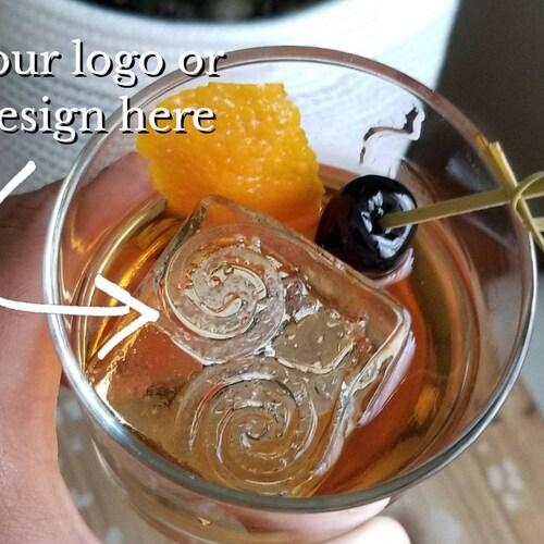 Custom Design Whiskey Ice Mold Ice Cubes Based on Your Image - Etsy