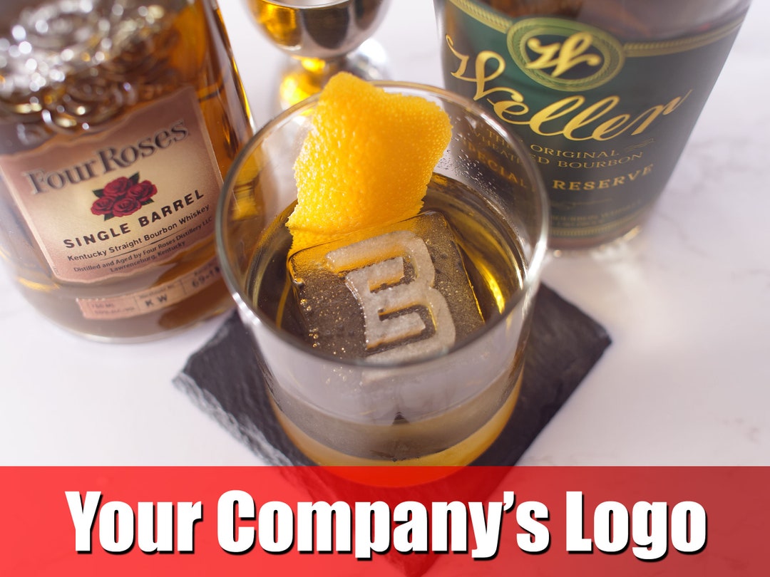 Custom Design Whiskey Ice Mold, Ice Cubes Based on Your Image, Logo Ice ...