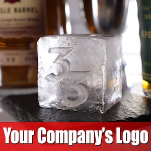 Custom Logo Whiskey Ice Mold, Whiskey Ice Cubes With Your Company's ...