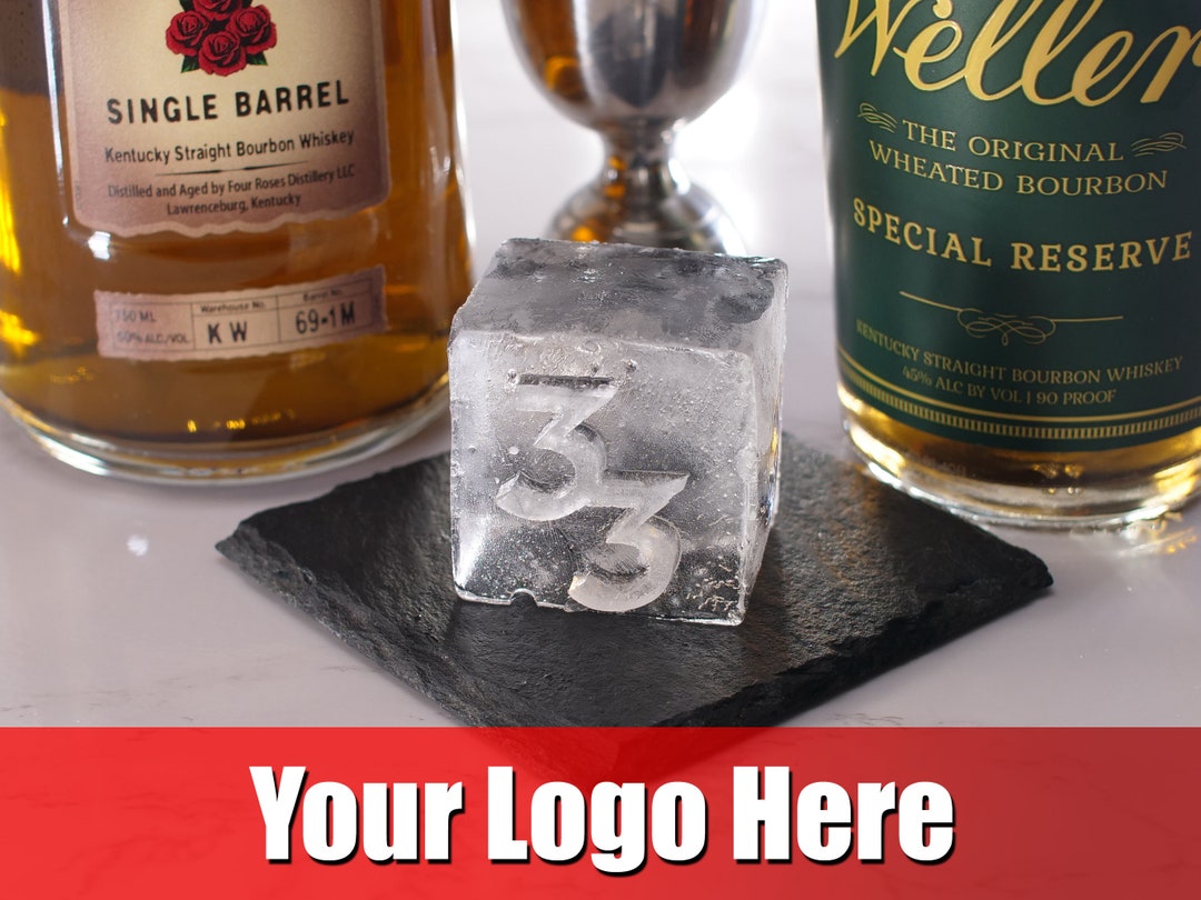 Custom Logo Whiskey Ice Mold, Whiskey Ice Cubes With Your Company's ...