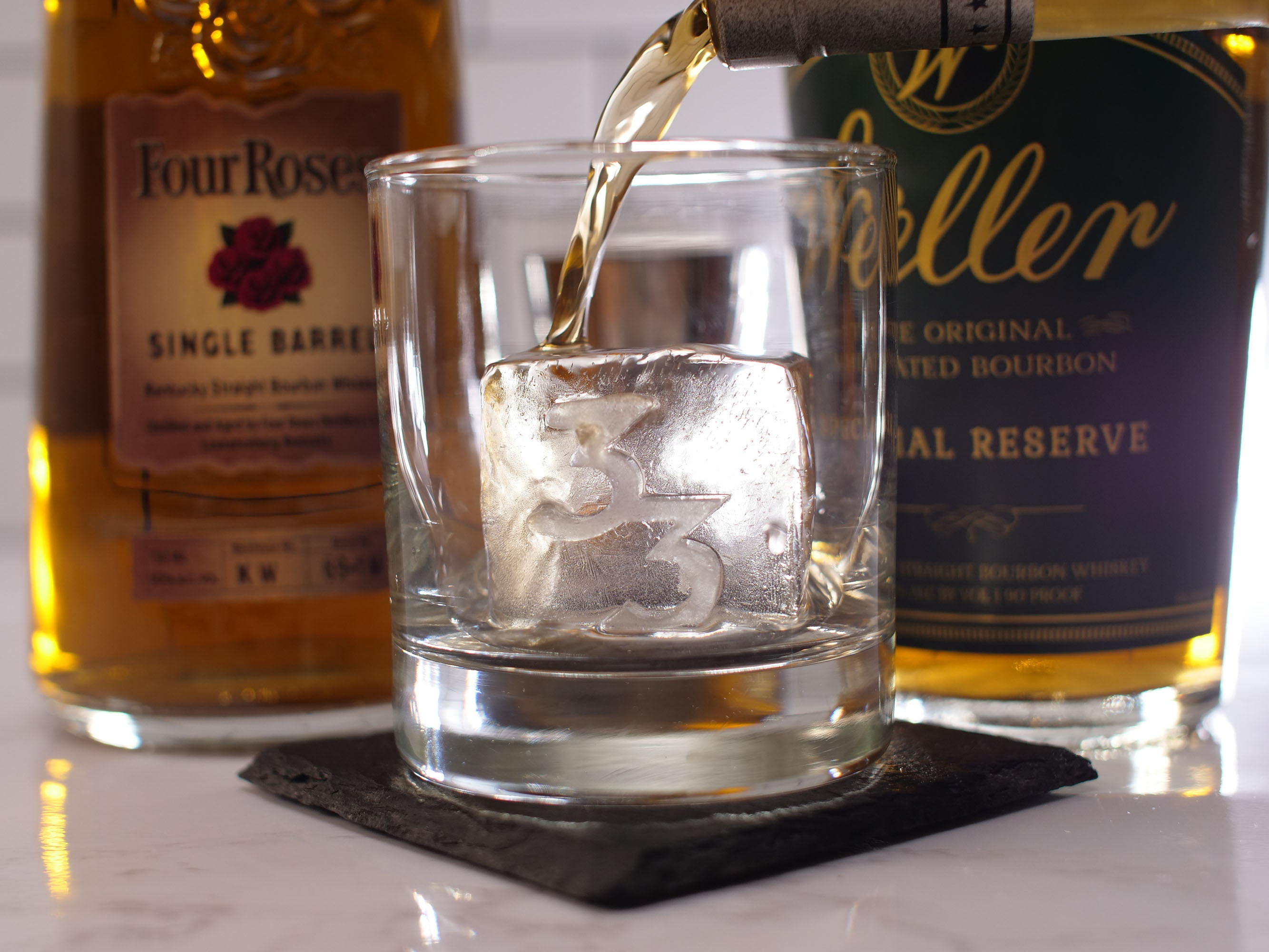 Custom Design Whiskey Ice Mold, Ice Cubes Based on Your Image, Logo Ice ...