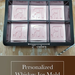 Custom Ice Mold, Letter Ice Cubes, Monogram Ice Mold, Personalized ...