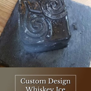 Custom Design Whiskey Ice Mold, Ice Cubes Based on Your Image, Logo Ice ...